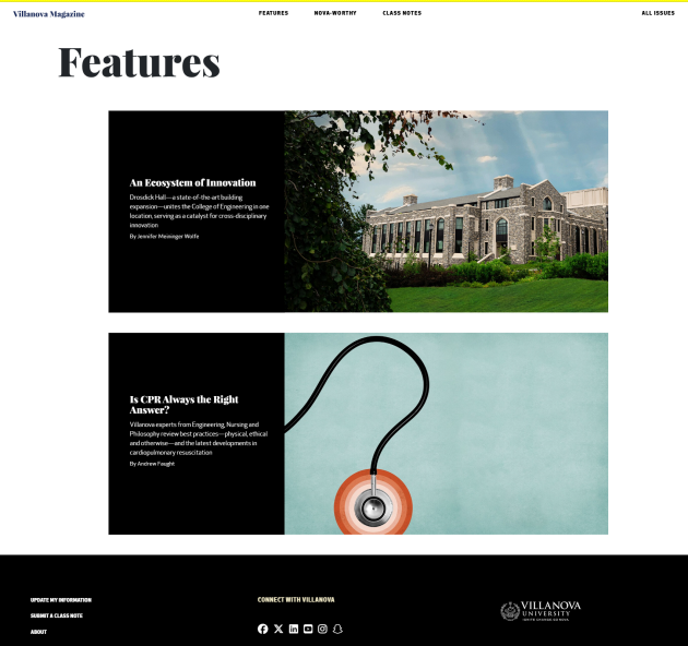 Features | Villanova University